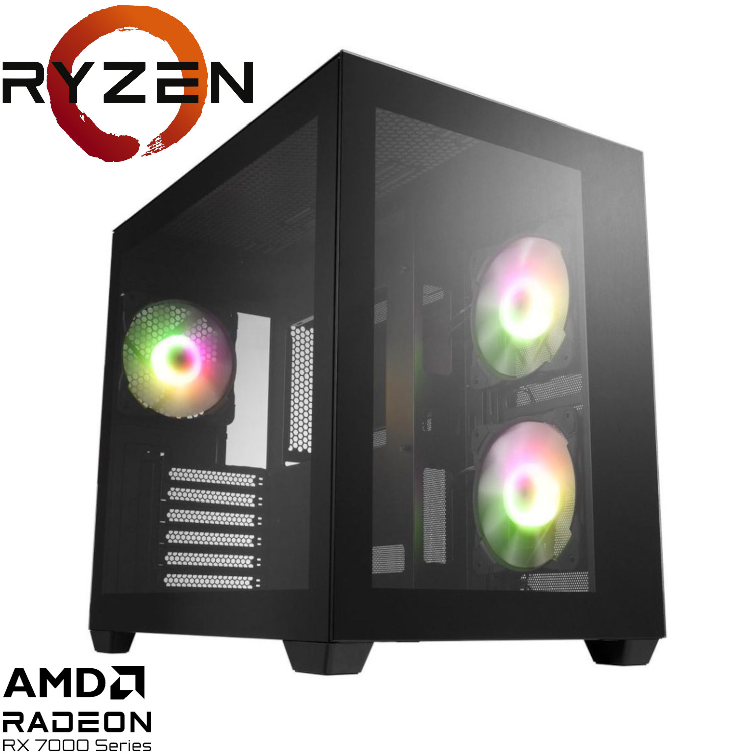 Plonter LeCube-R77-7800XT-BK מחשבי משחקים מחשבי גיימינג מערכות-מחשבים ...